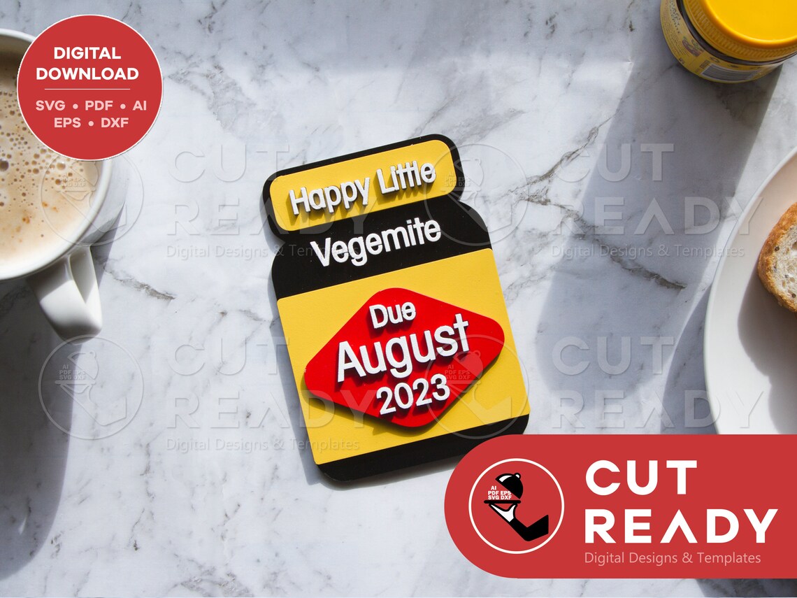 Vegemite Pregnancy Announcement Sign SVG Vegemite SVG - Etsy Australia