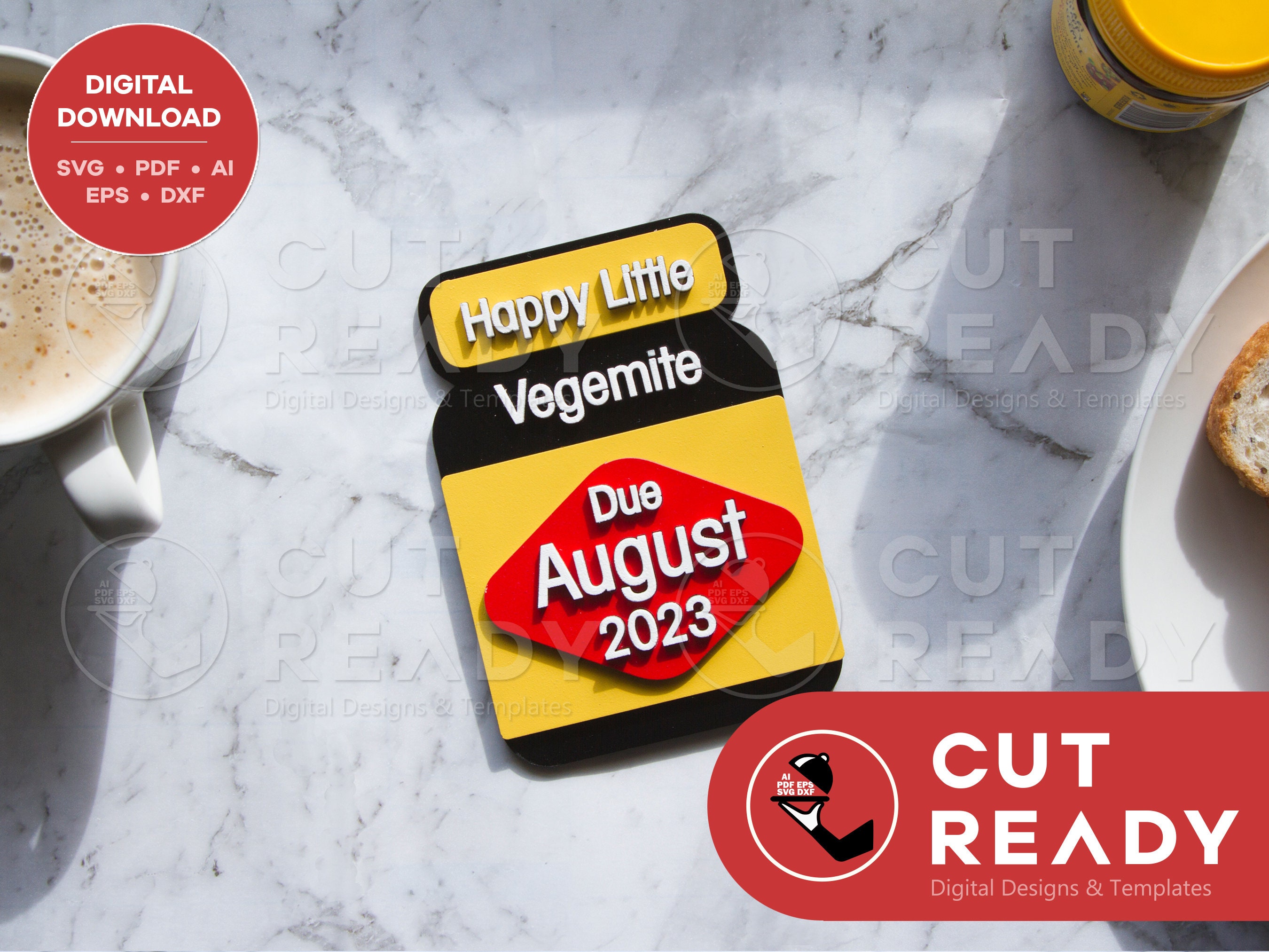 Vegemite Pregnancy Announcement Sign SVG Vegemite SVG - Etsy Australia