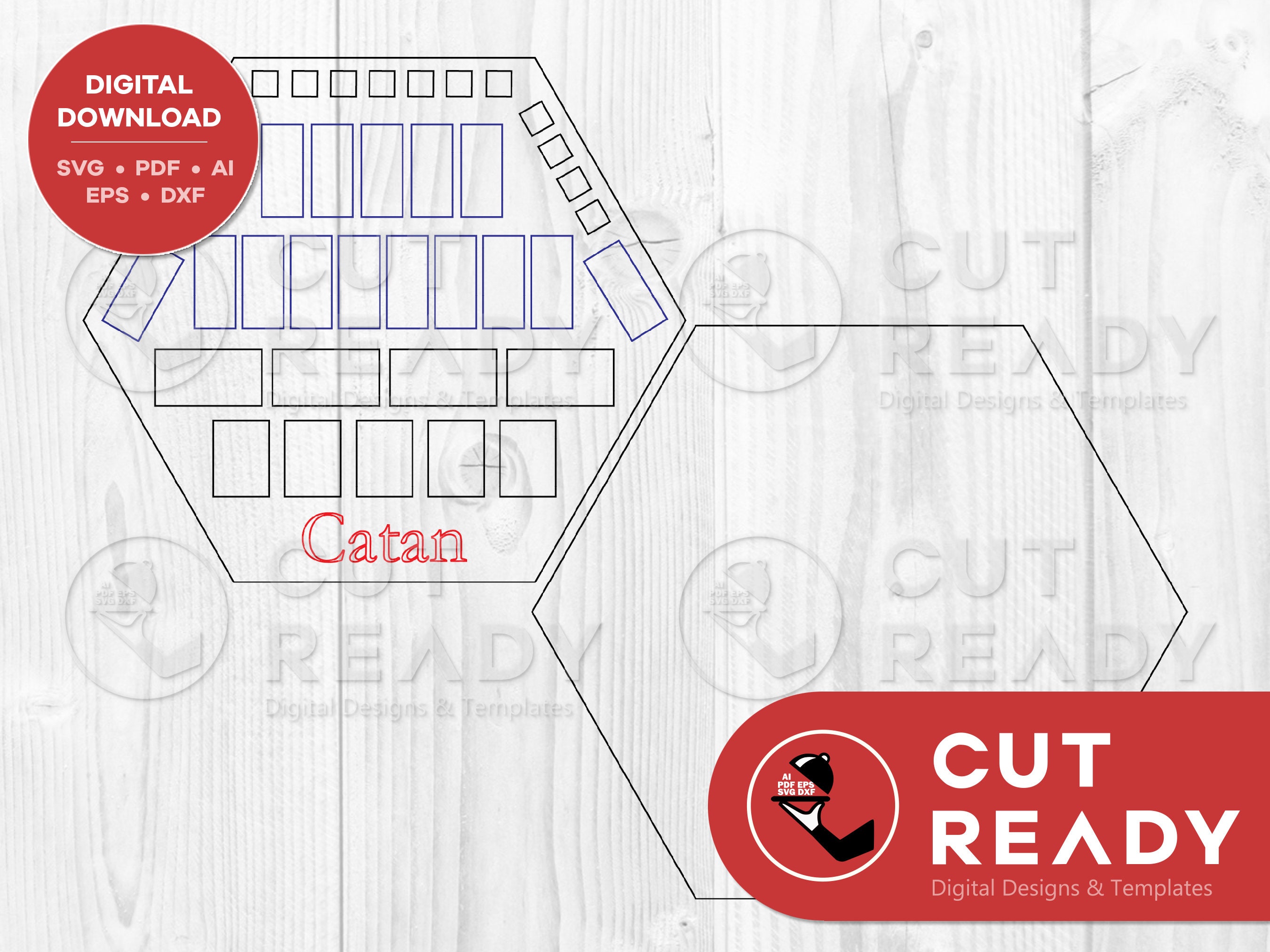 Settlers of Catan Seafarers Game Piece Holder SVG Board Game Laser ...