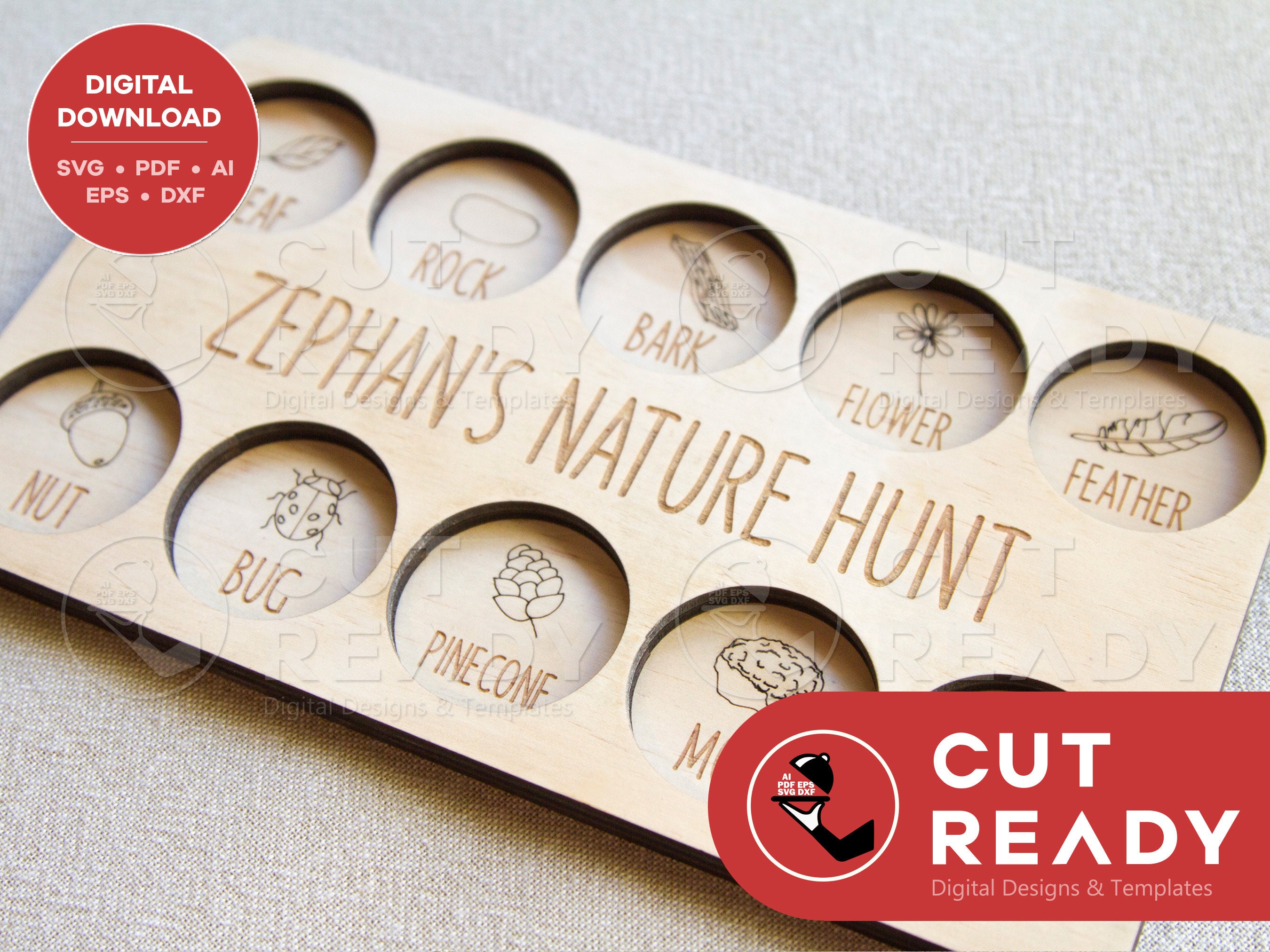 Nature Scavenger Hunt Board SVG Personalised Nature Hunt - Etsy Canada