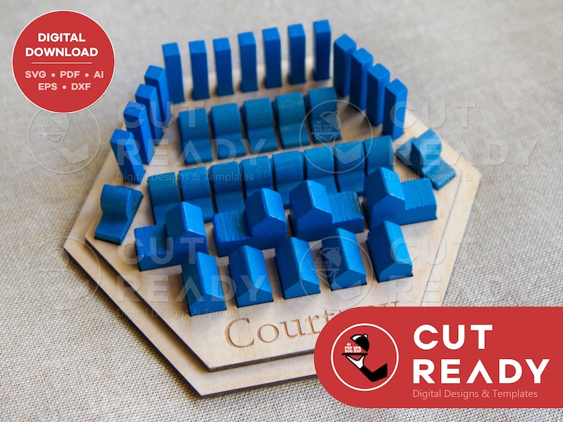 Settlers of Catan Seafarers Game Piece Holder SVG | Board Game Laser ...