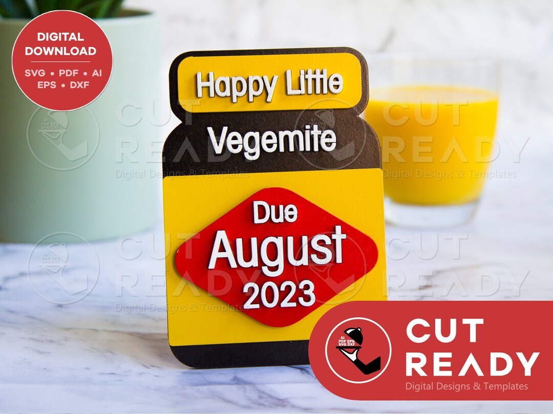Vegemite Pregnancy Announcement Sign SVG | Vegemite SVG | Laser Cut ...