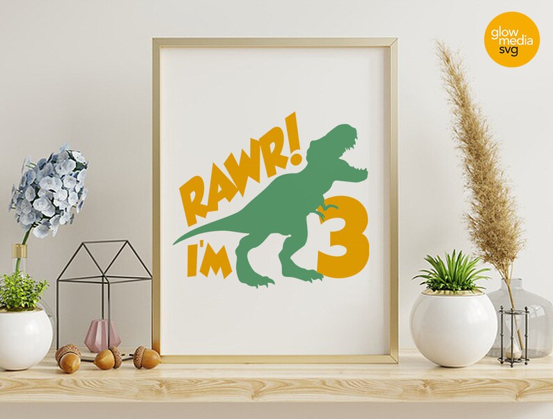 RAWR Im 3 svg Rex 3rd Birthday svg Rawr Im Three svg My | Etsy
