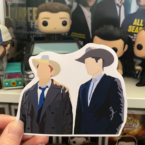 Supernatural Dean and Castiel Sticker - Etsy