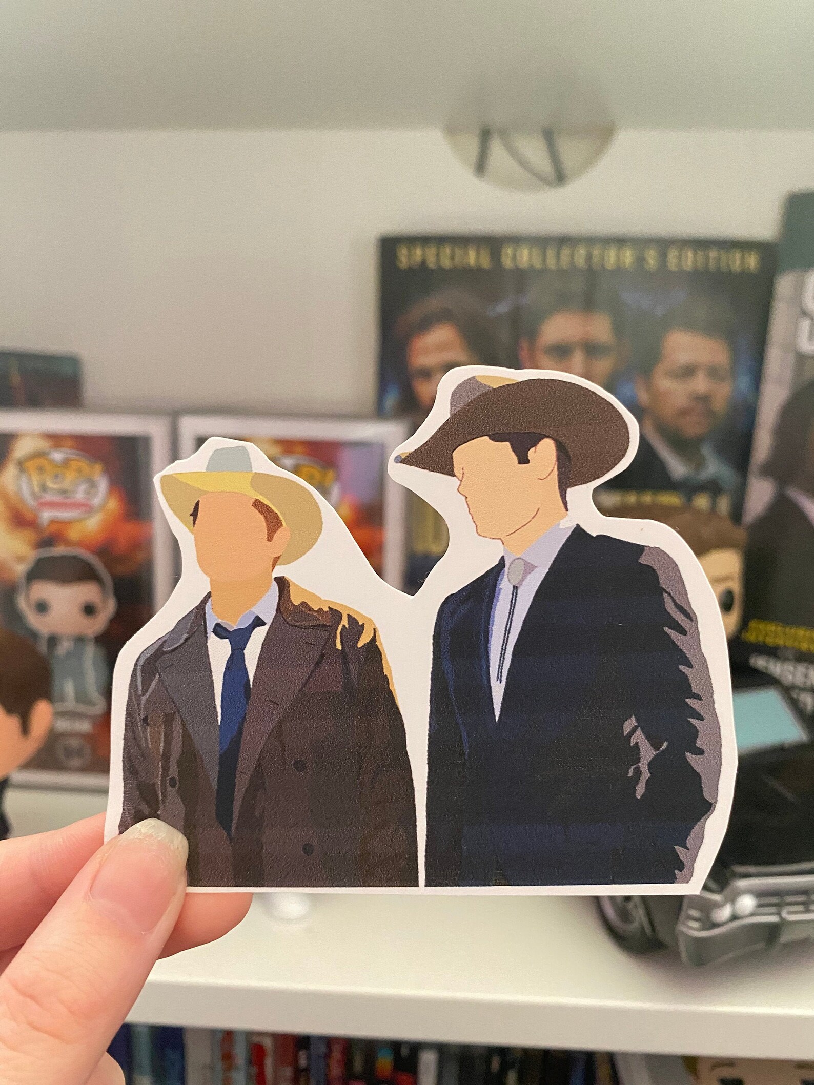 Supernatural Dean and Castiel Sticker | Etsy