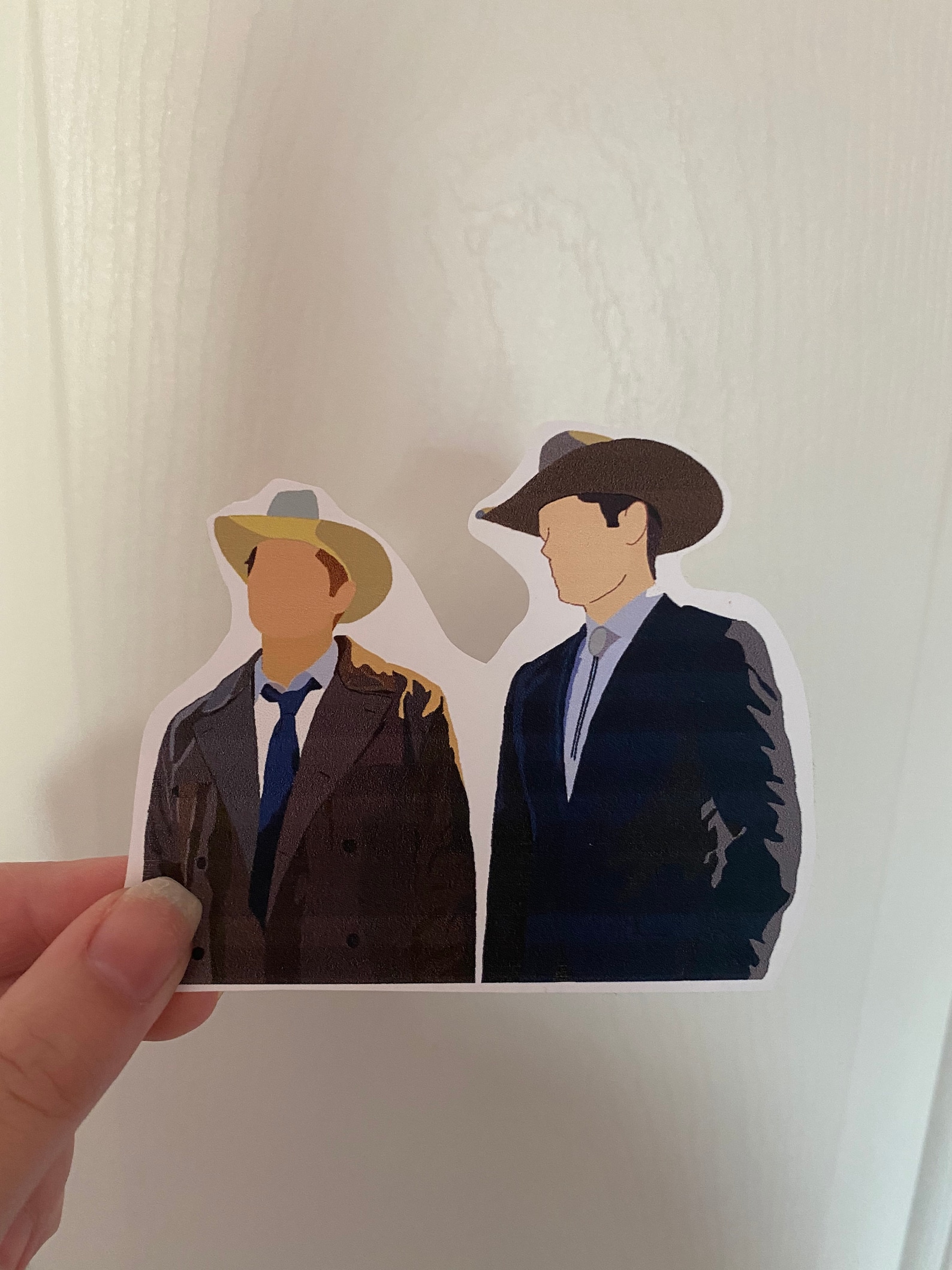 Supernatural Dean and Castiel Sticker | Etsy
