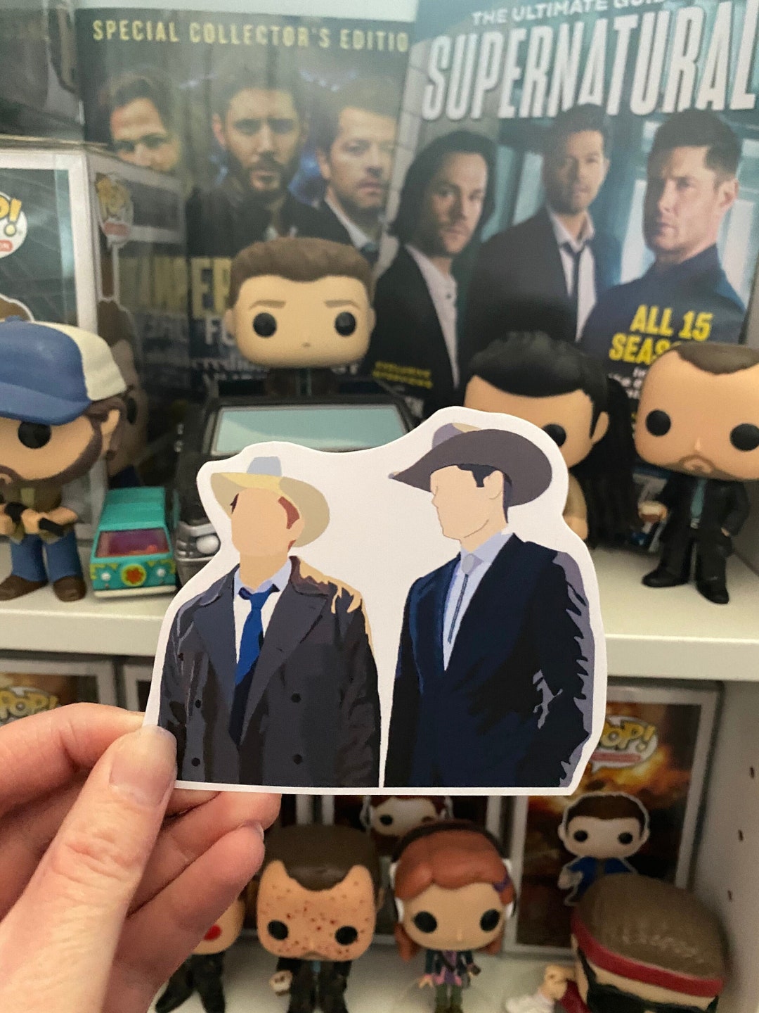 Supernatural Dean and Castiel Sticker - Etsy