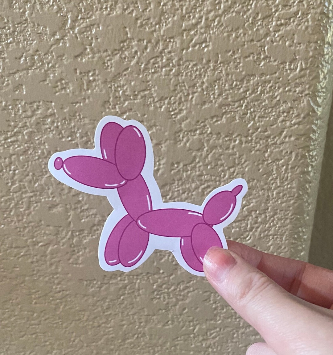 Balloon Dog Sticker | Balloon Animal Sticker - Etsy