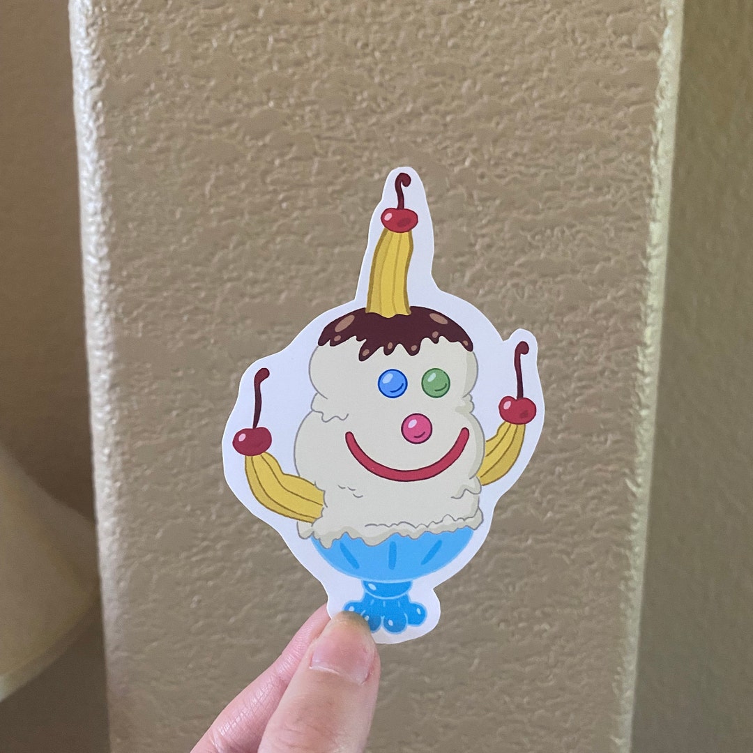 Triple Gooberberry Sunrise Sticker Cartoon Ice Cream Sticker - Etsy