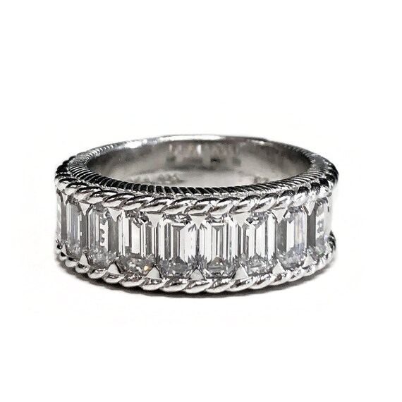 Judith Ripka Diamonique Silver Ring - Gem
