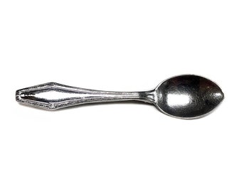 SET OF 2 Vintage Flatware Pins, Silver Spoon Pins, Flatware Broach Set ...