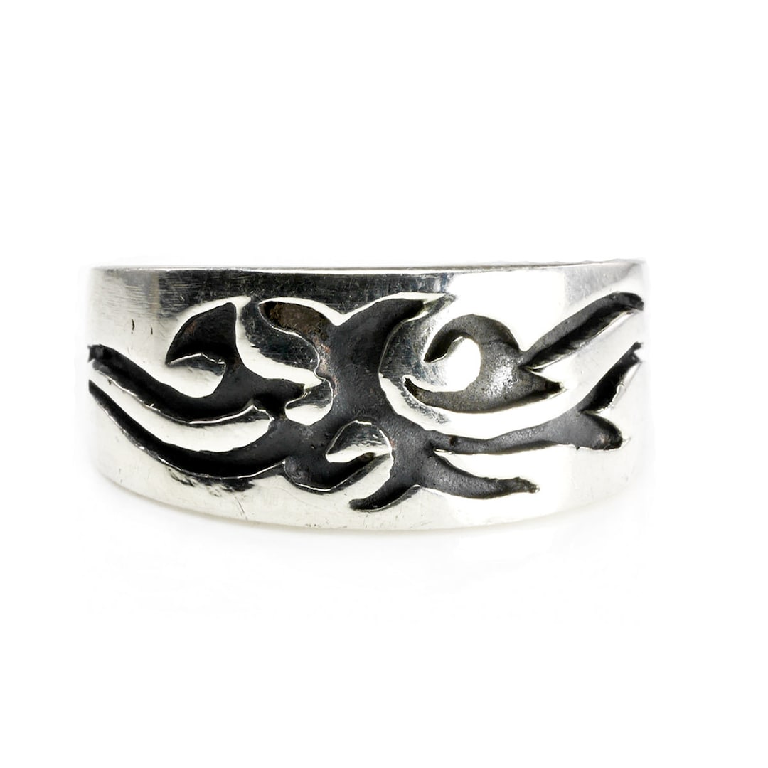 Tribal Silver Ring - Etsy