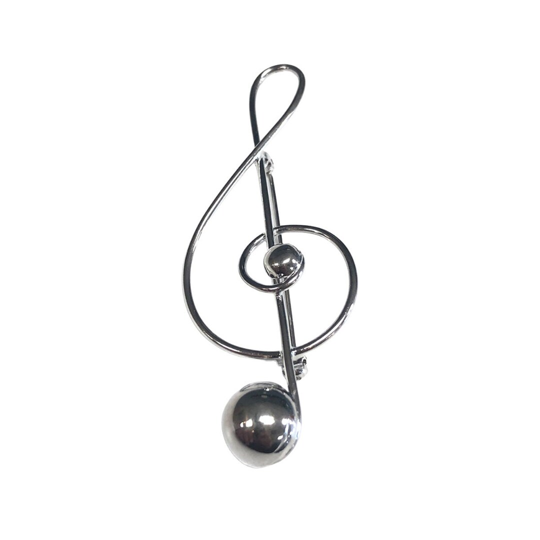 Silver Treble Clef Pin - Etsy