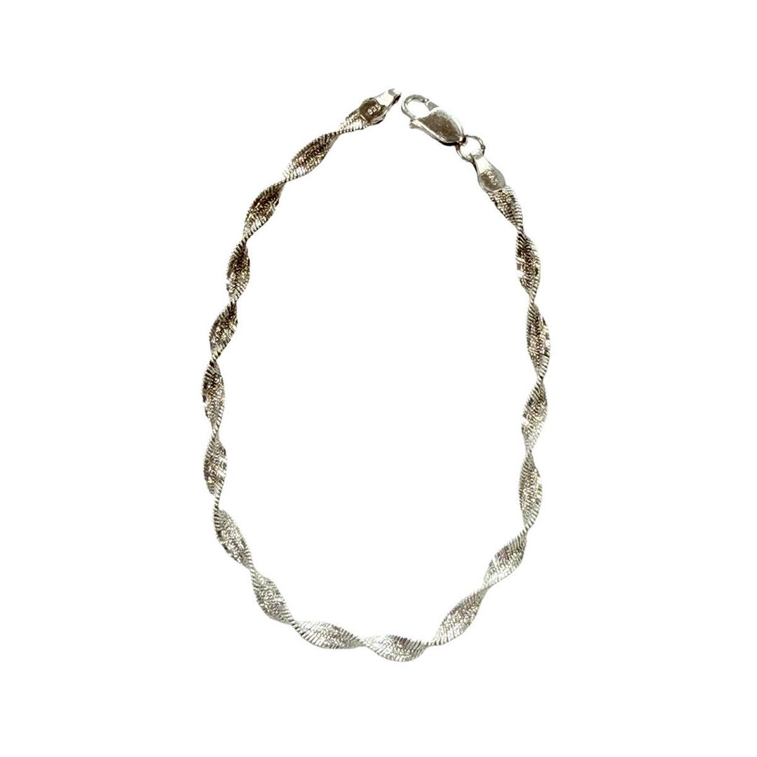 Twisted Silver Bracelet - Etsy