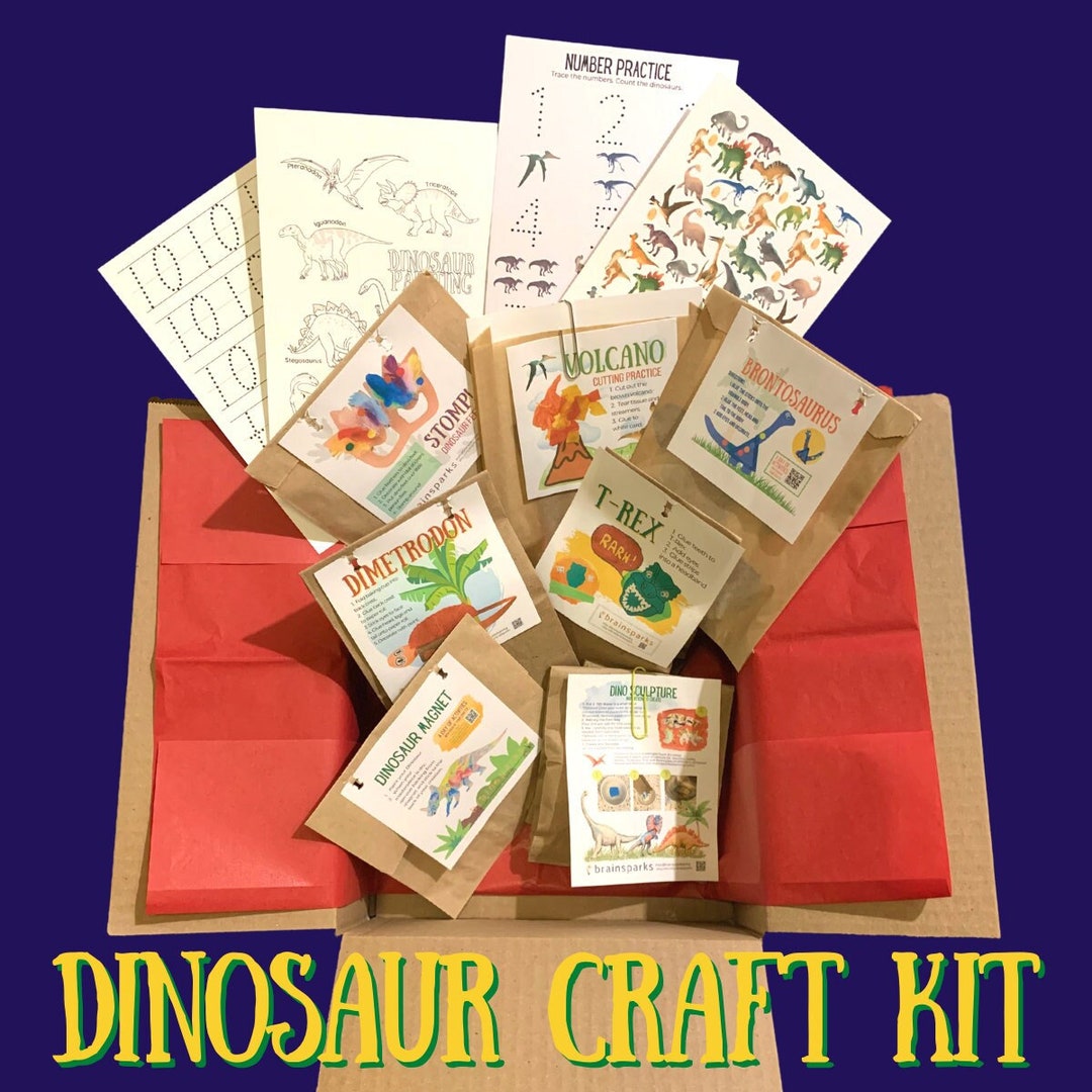 Dinosaur Craft Box for Young Learners - Etsy