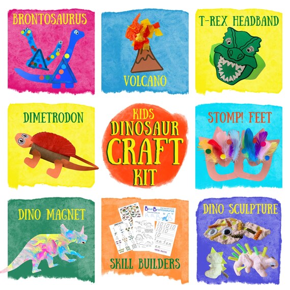 Dinosaur Craft Box for Young Learners | Etsy