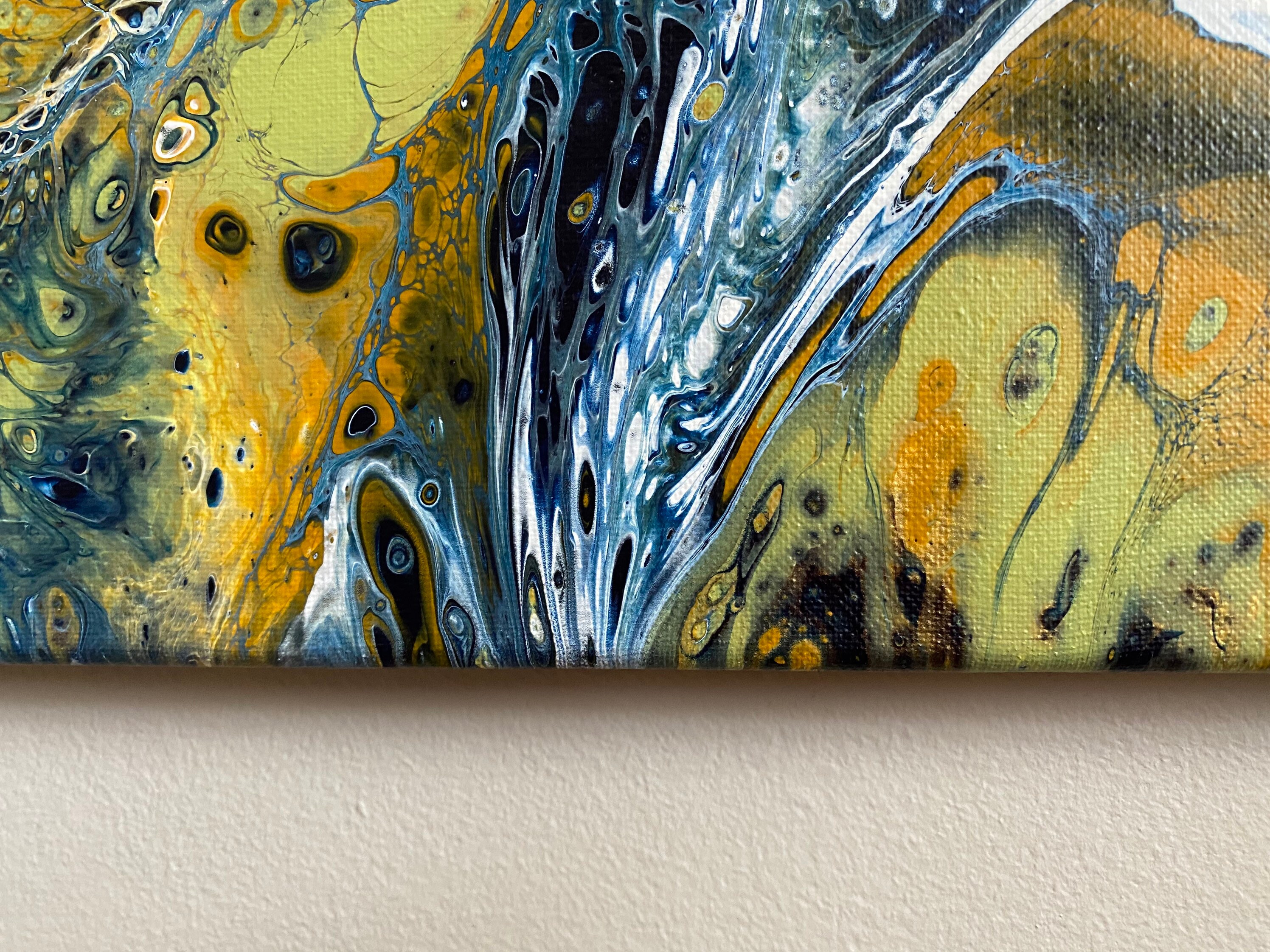 Serpent River no. 1 Acrylic Pour Painting Abstract Canvas Wall Art - Etsy
