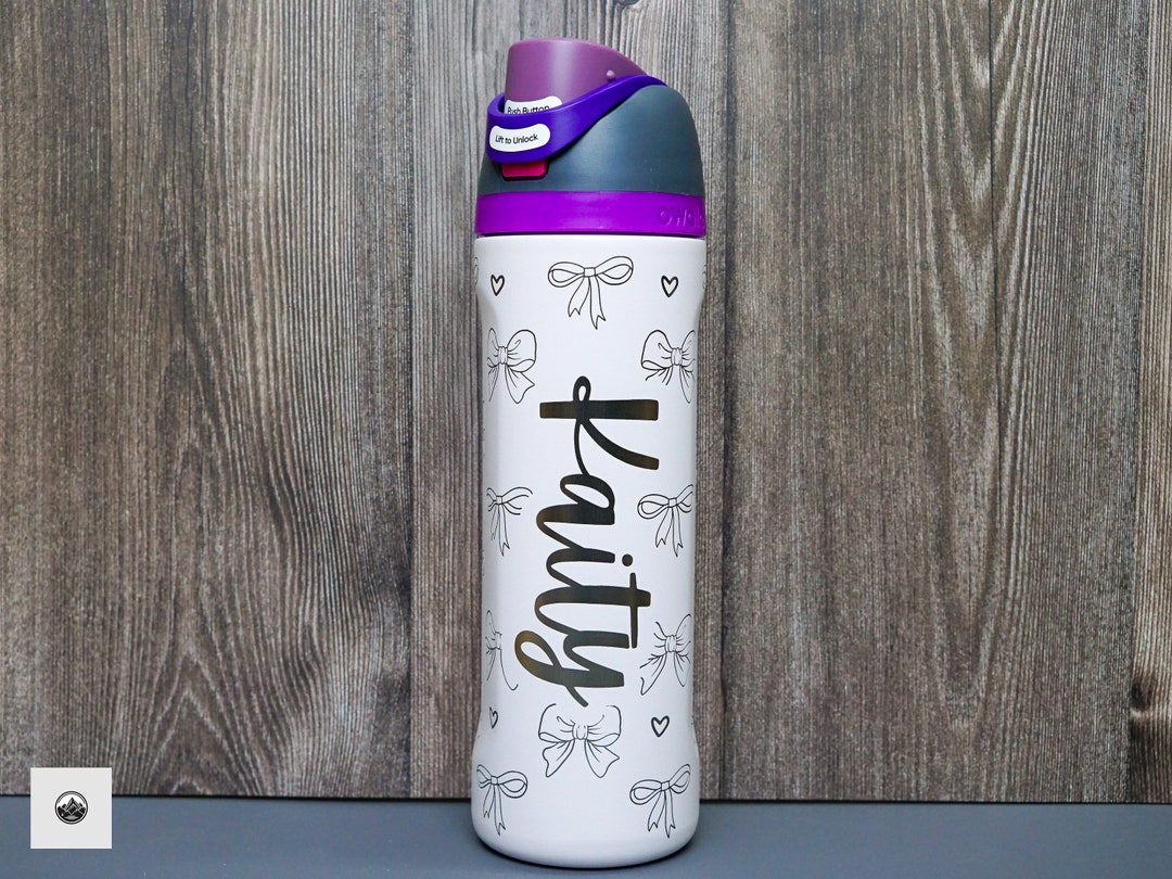 Bows and Hearts Owala Freesip Bottle - Personalized Design- Gift ...