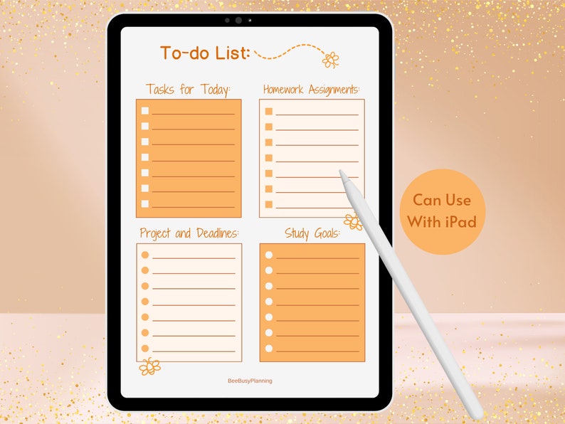 Academic to Do List, Printable PDF Assignment Tracker for School ...