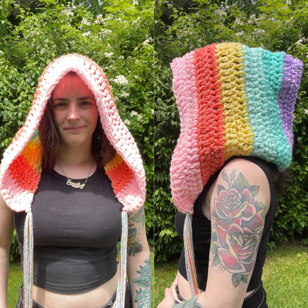 Pastel Rainbow Hood - Etsy