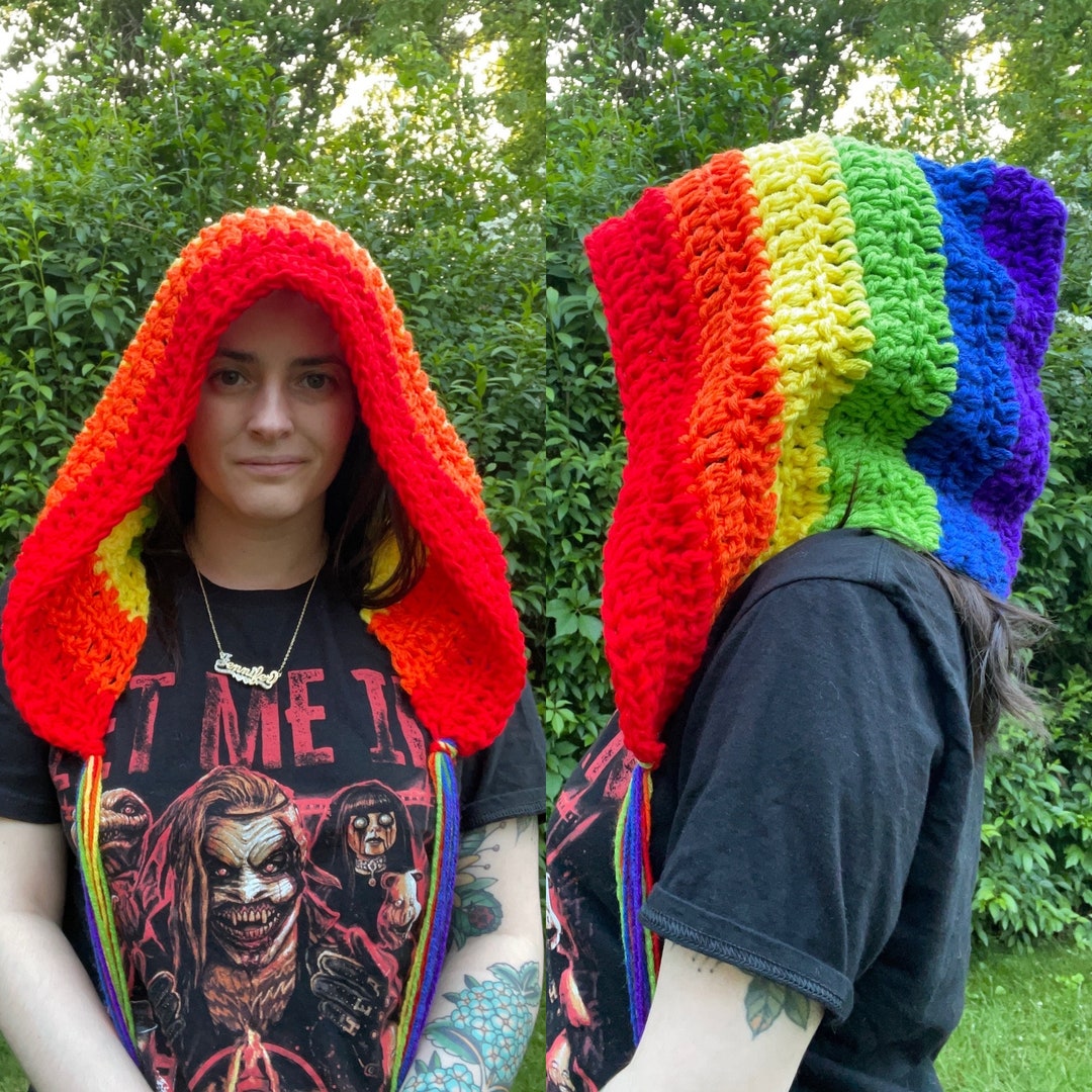 Rainbow Pride Flag Hood - Etsy