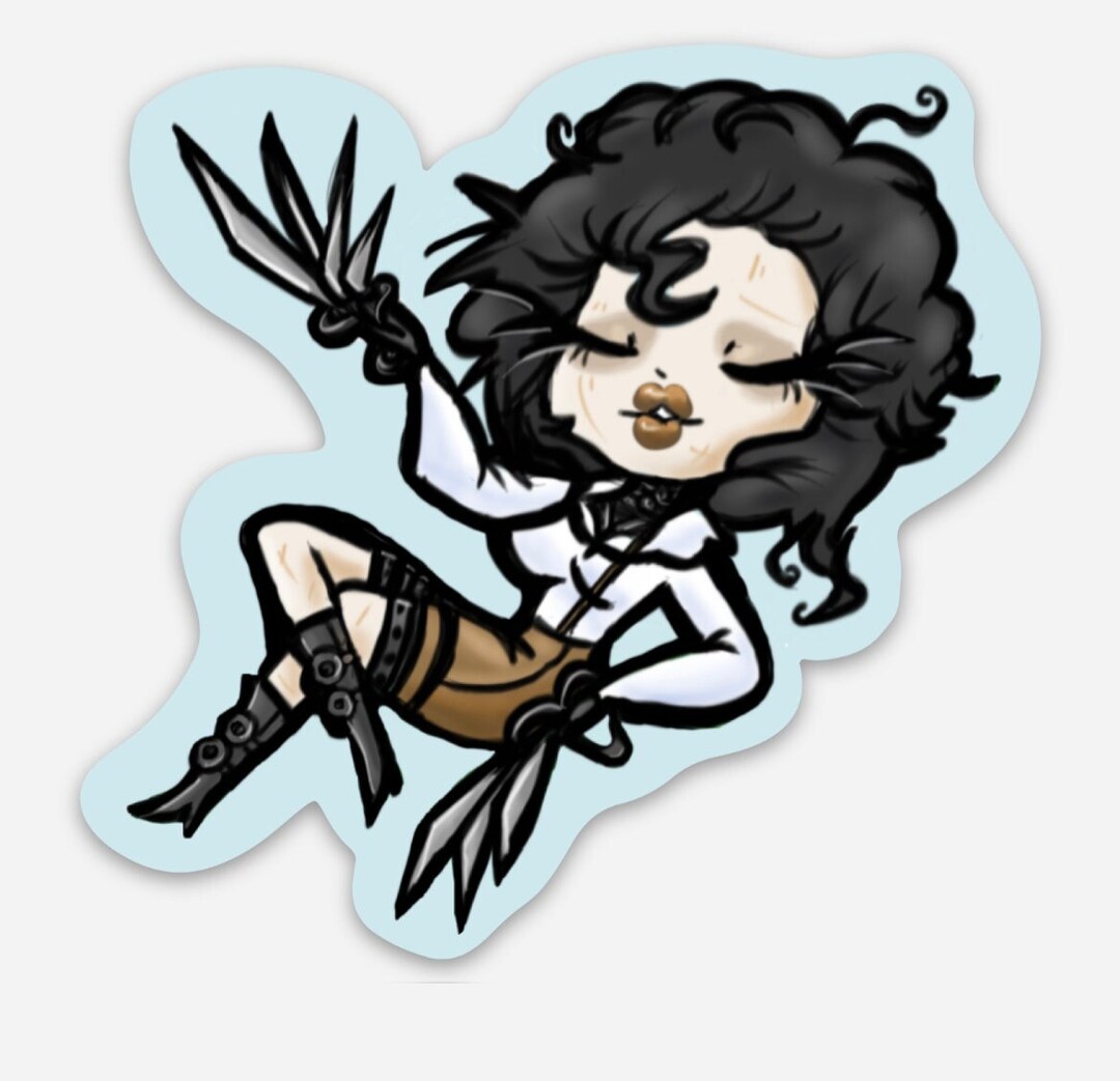 Edward Scissorhands Sticker - Etsy