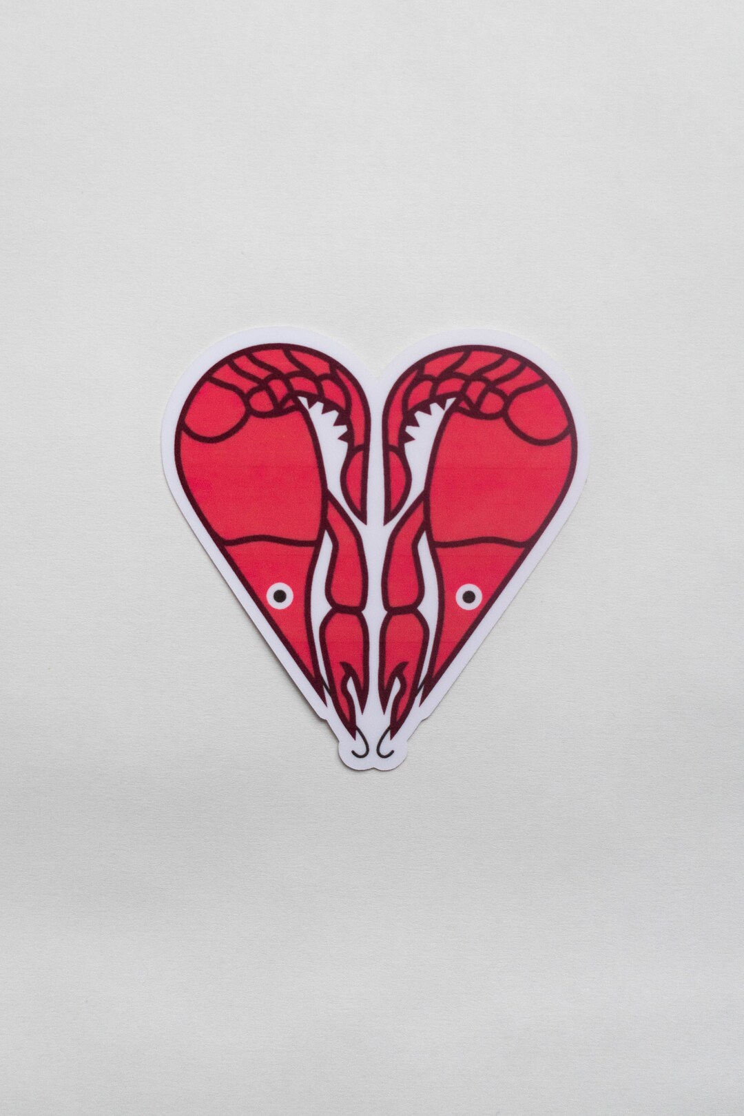 Crawfish Heart Sticker - Waterproof Vinyl Decal - Etsy