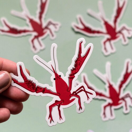 Crawfish Vinyl Sticker Ellie Mcginnis Co. - Etsy