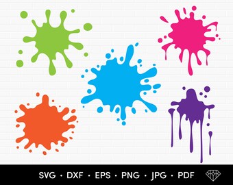 Splat Svg - Etsy