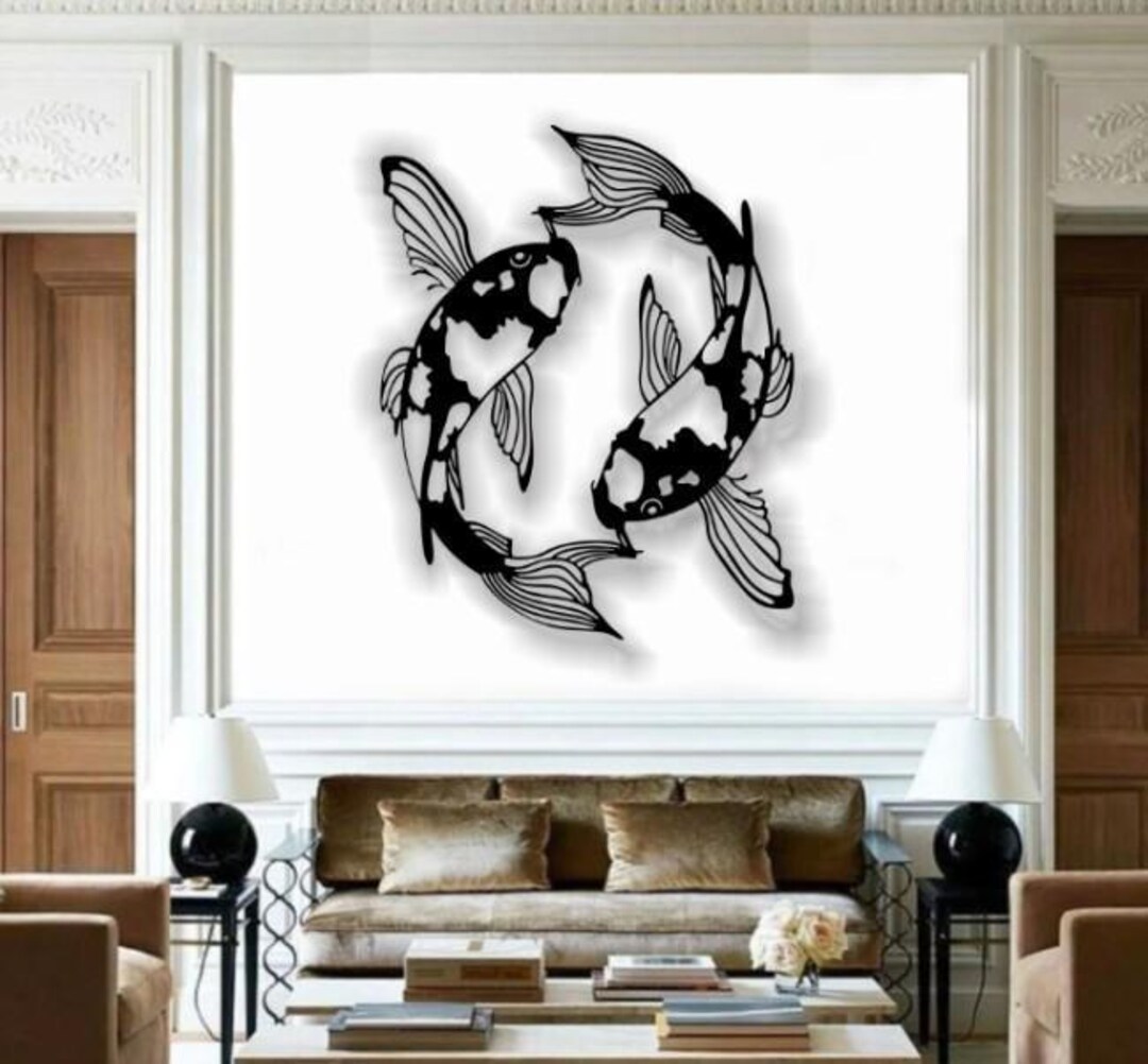 Koi Fish for Laser Cut Plasma, Cdr, Dxf, Pdf, Ai, Svg File Formats - Etsy