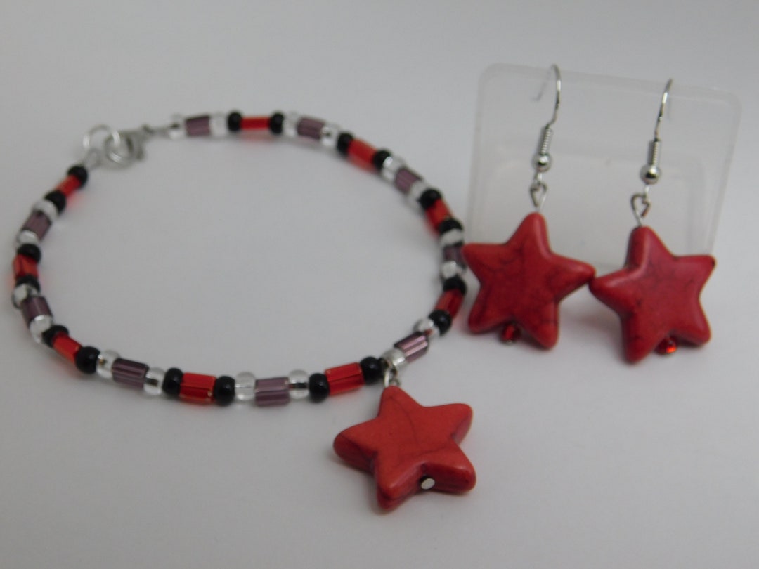 Star Bracelet With Matching Earrings - Etsy