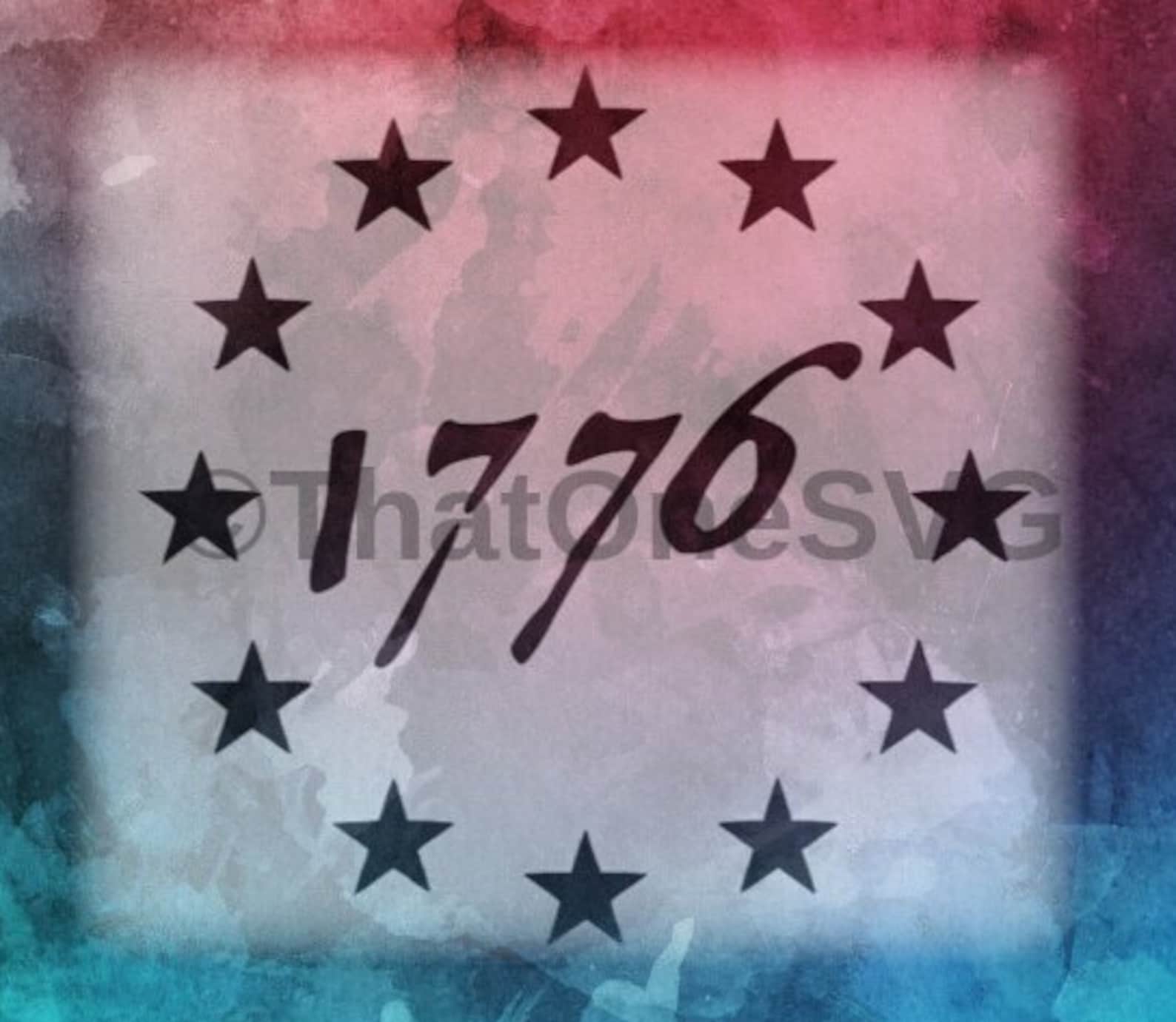 1776 American Stars- SVG-JPEG-PNG- Digital Download- American Flag- - Etsy