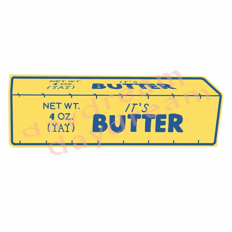 Butter // Funny Sticker // Large Sticker - Etsy