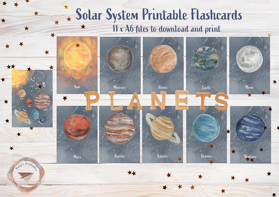 Solar System Flashcards | Space Flashcards | Planets | Educational ...