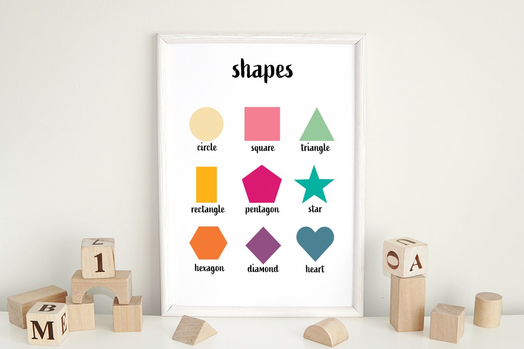 Shapes Printable | Educational Print | Digital Files | Montessori ...
