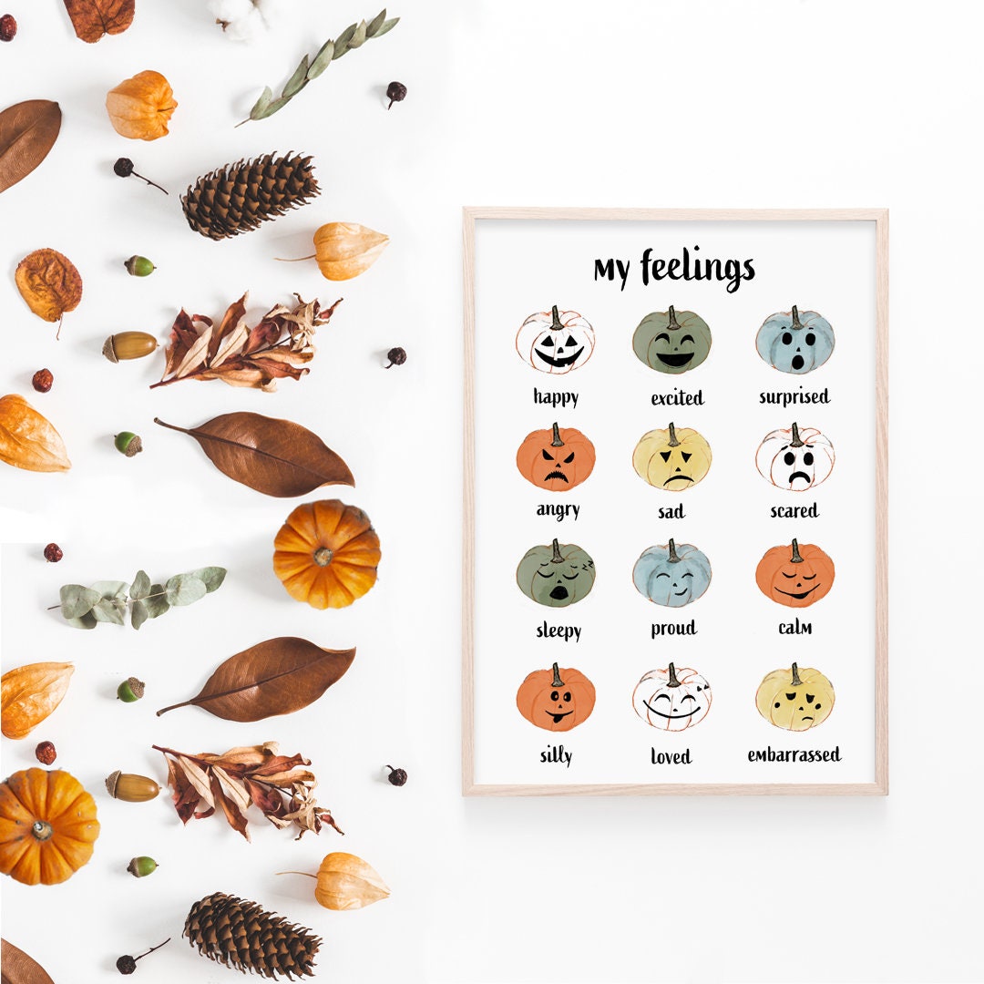 My Feelings | Emotions | Montessori Emotions Print | Pumpkin Emotions ...