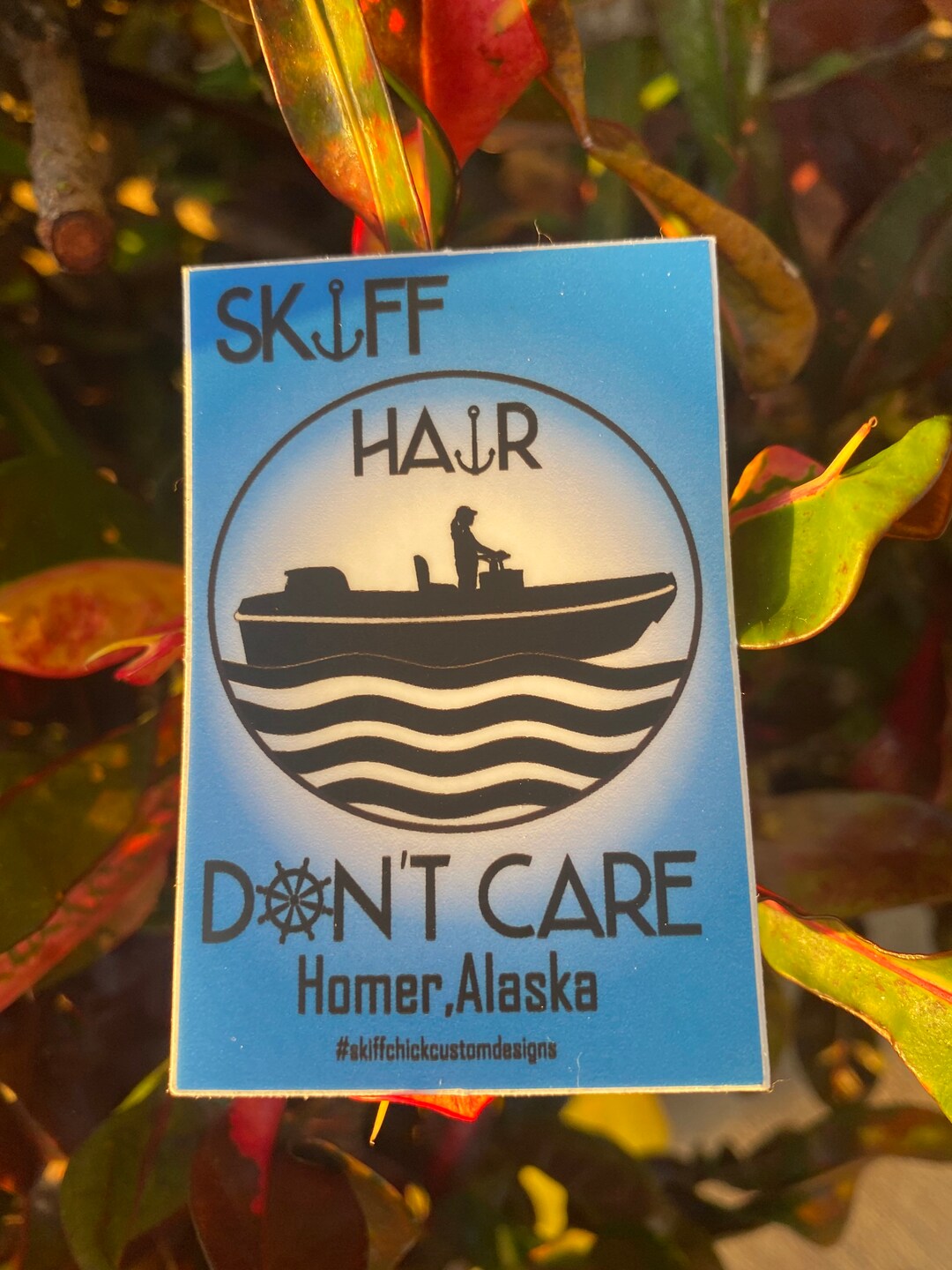 Skiff Hair Don’t Care Sticker - Etsy UK