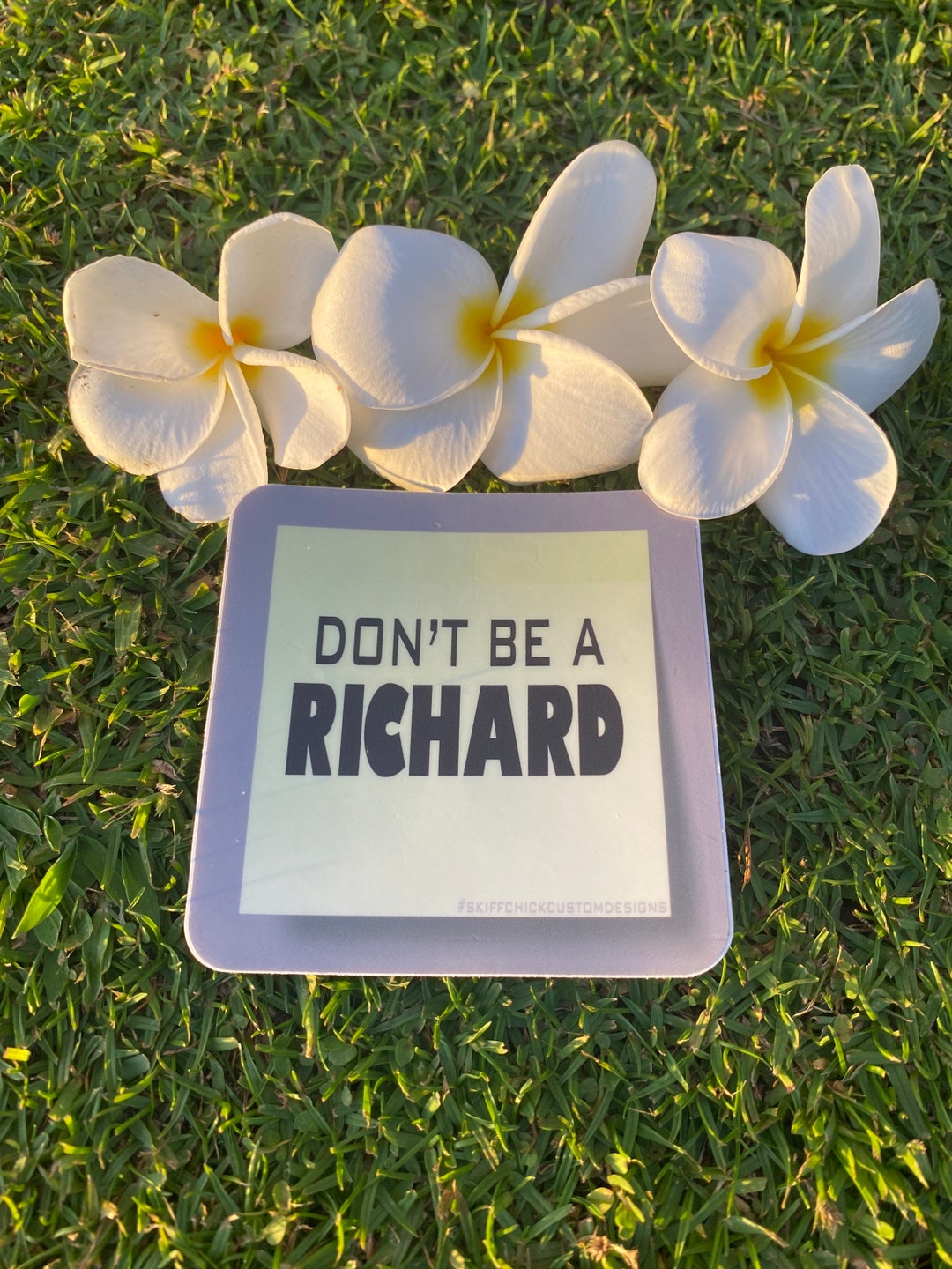Don't Be a Richard Post It Sticker - Etsy