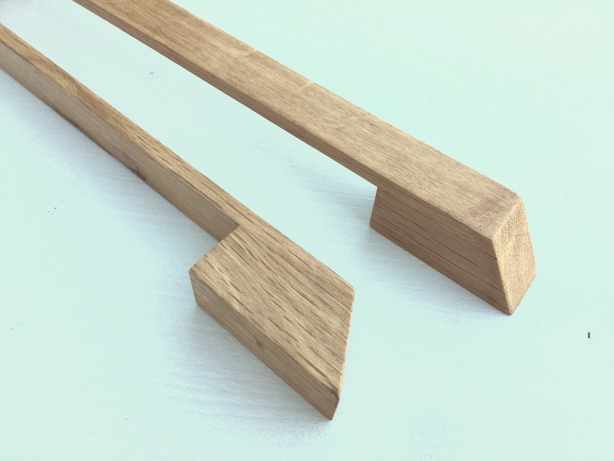 Solid Wood Linear Handle, Wooden Handles for Kitchen, Wooden Pulls for ...