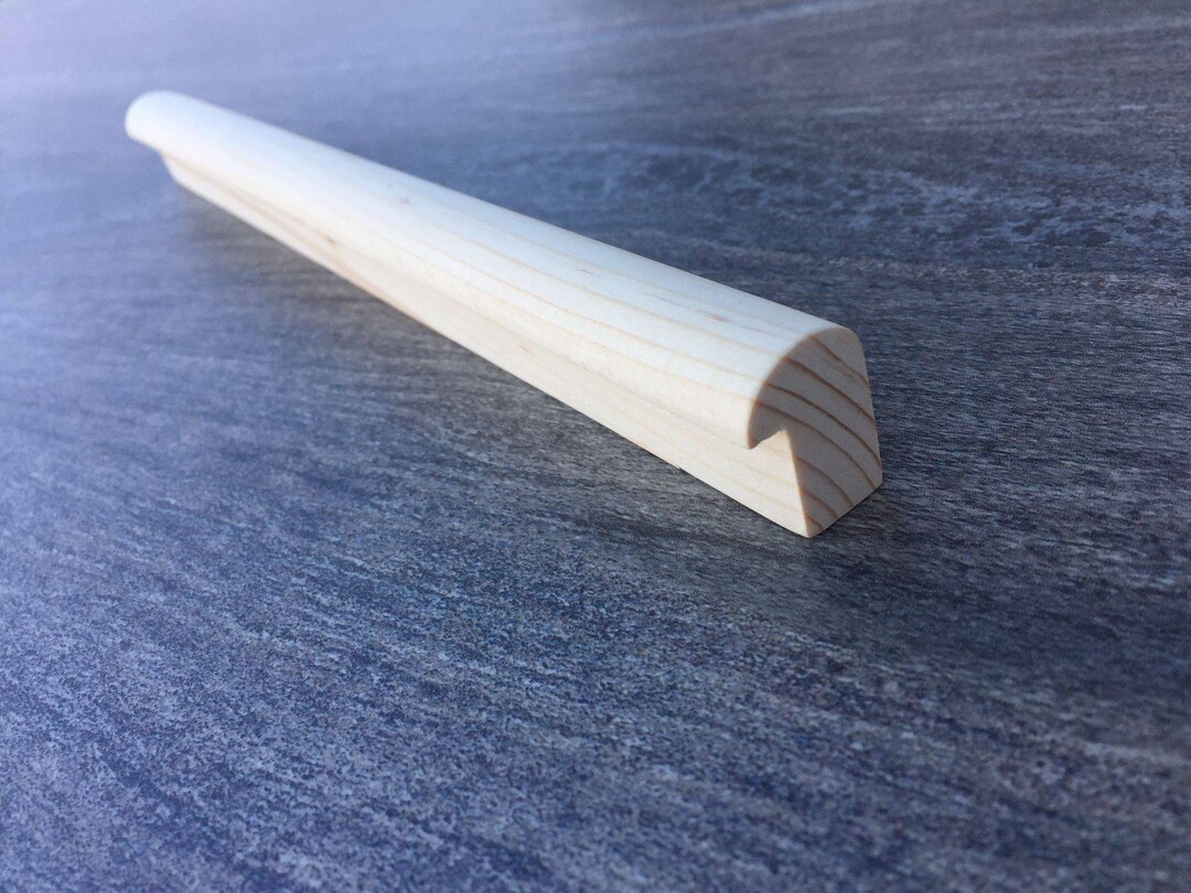 Rounded Handmade Handle/ Solid Wooden Pulls/ Drawers Knobs/natural Wood ...