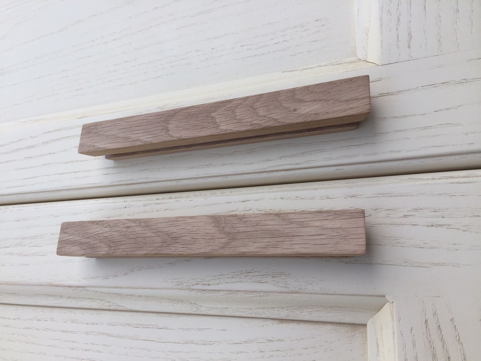 Natural Wood Oaq Handmade Handles/ Kitchen Furniture Doors/ Cabinets ...