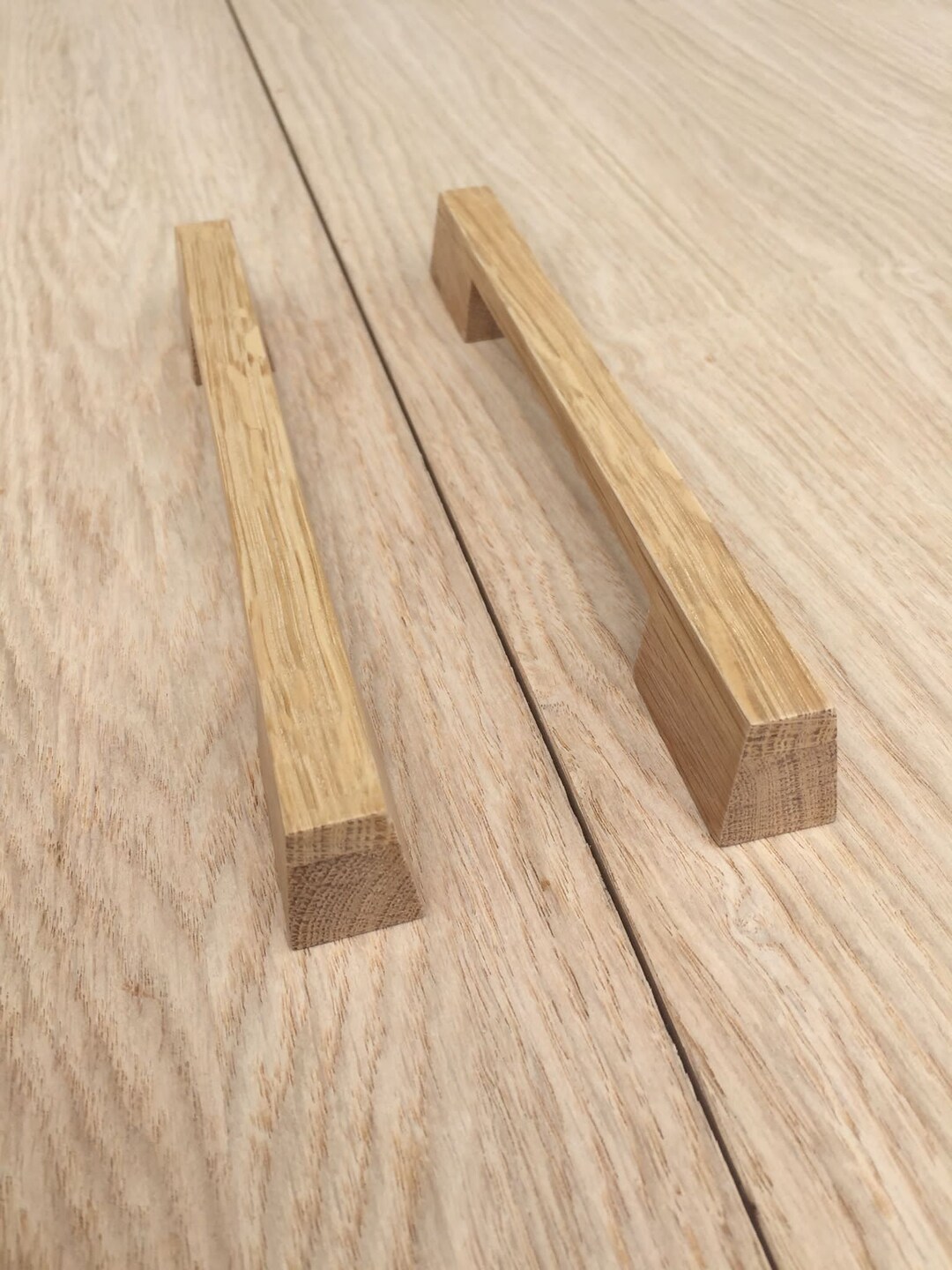 Handmade Oak Drawer Handles: Modern Cabinet Pulls - Etsy