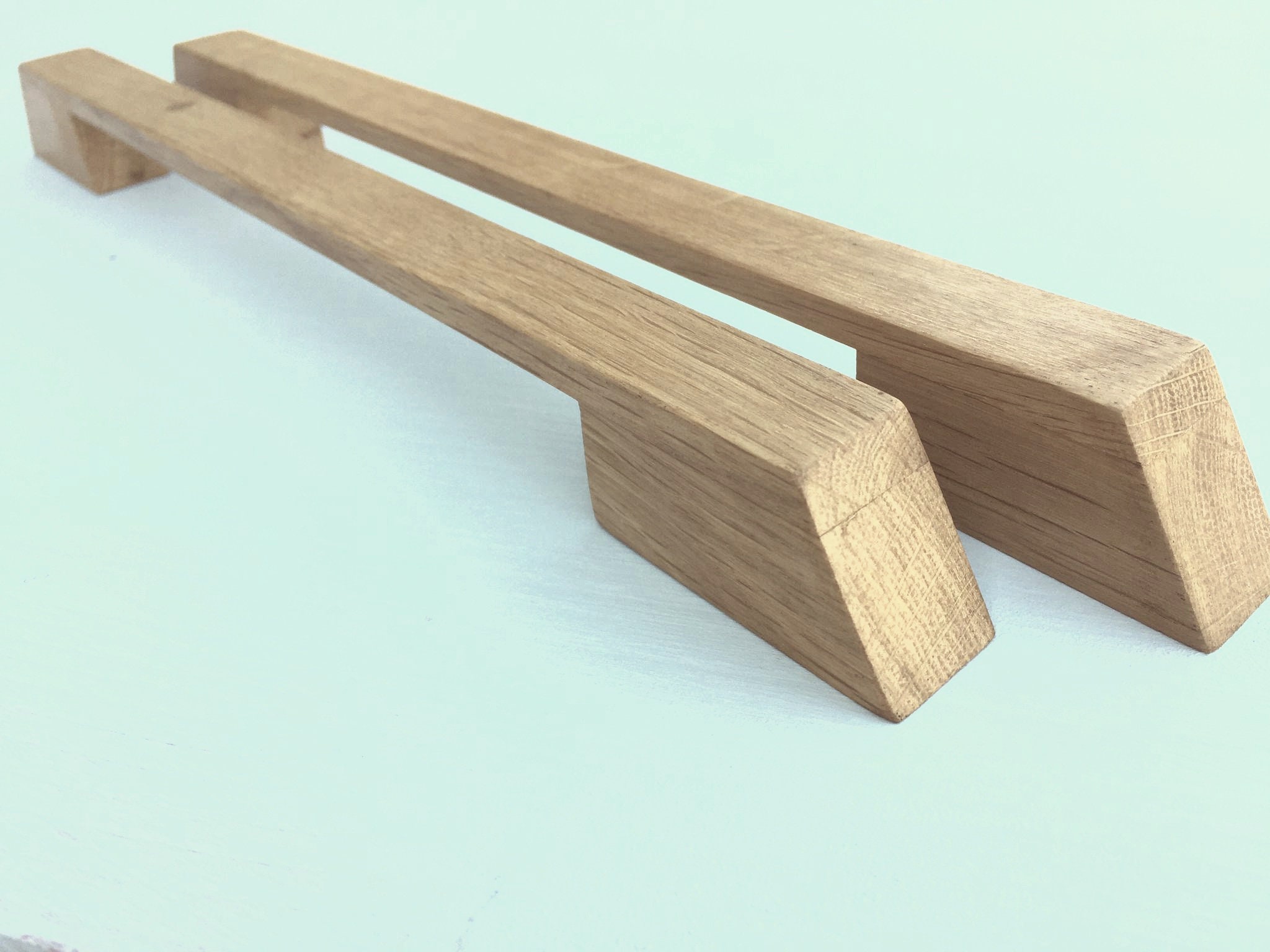 Solid Wood Linear Handle, Wooden Handles for Kitchen, Wooden Pulls for ...