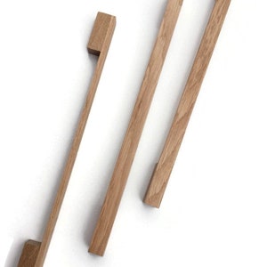 Handmade Oak Drawer Handles: Modern Cabinet Pulls - Etsy