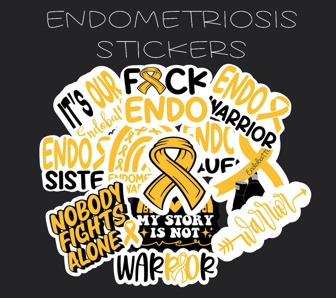 Endometriosis Stickers Endobattle Endowarrior Stickers and More - Etsy