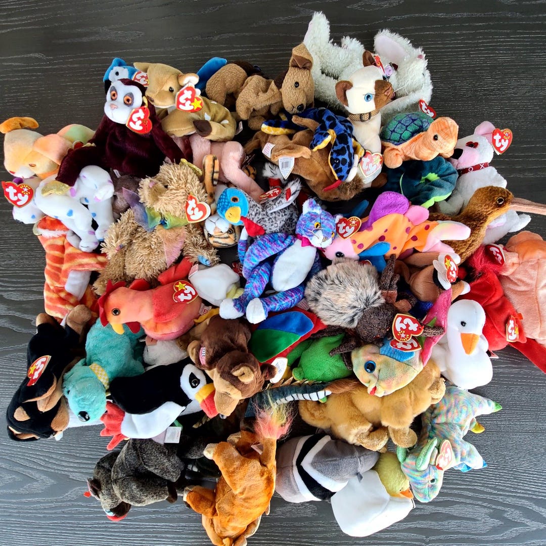 Vintage 90s Beanie Baby Mystery Bag: Authentic TY Plush With Tag - Etsy