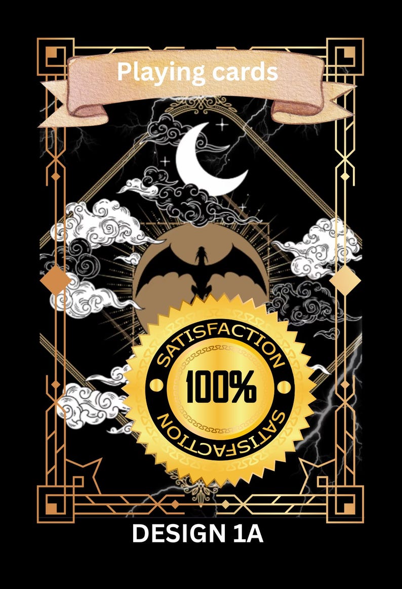 Fourth Wing Inspired Metal Playing Cards: Gothic Dragon Rider Poker ...