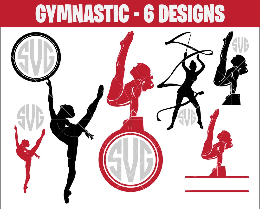 Gymnastics SVG Cut Files - Etsy