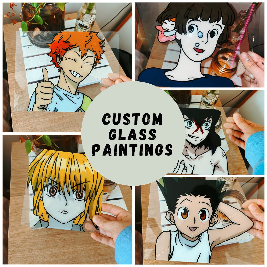 CUSTOM Anime Glass Painting - Etsy