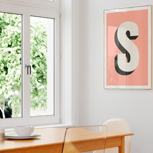 Initial Print Colourful Initial Print Customisable Initial Print ...